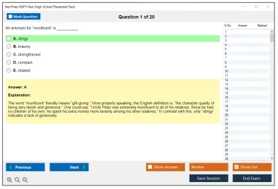 Updated Test Prep HSPT-Test Exam Prep Practice Test Engine and PDF