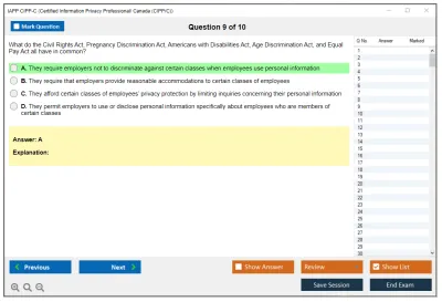 Updated IAPP CIPP-C Exam Prep Practice Test Engine and PDF