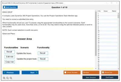 Updated Microsoft MB-910 Exam Prep Practice Test Engine and PDF